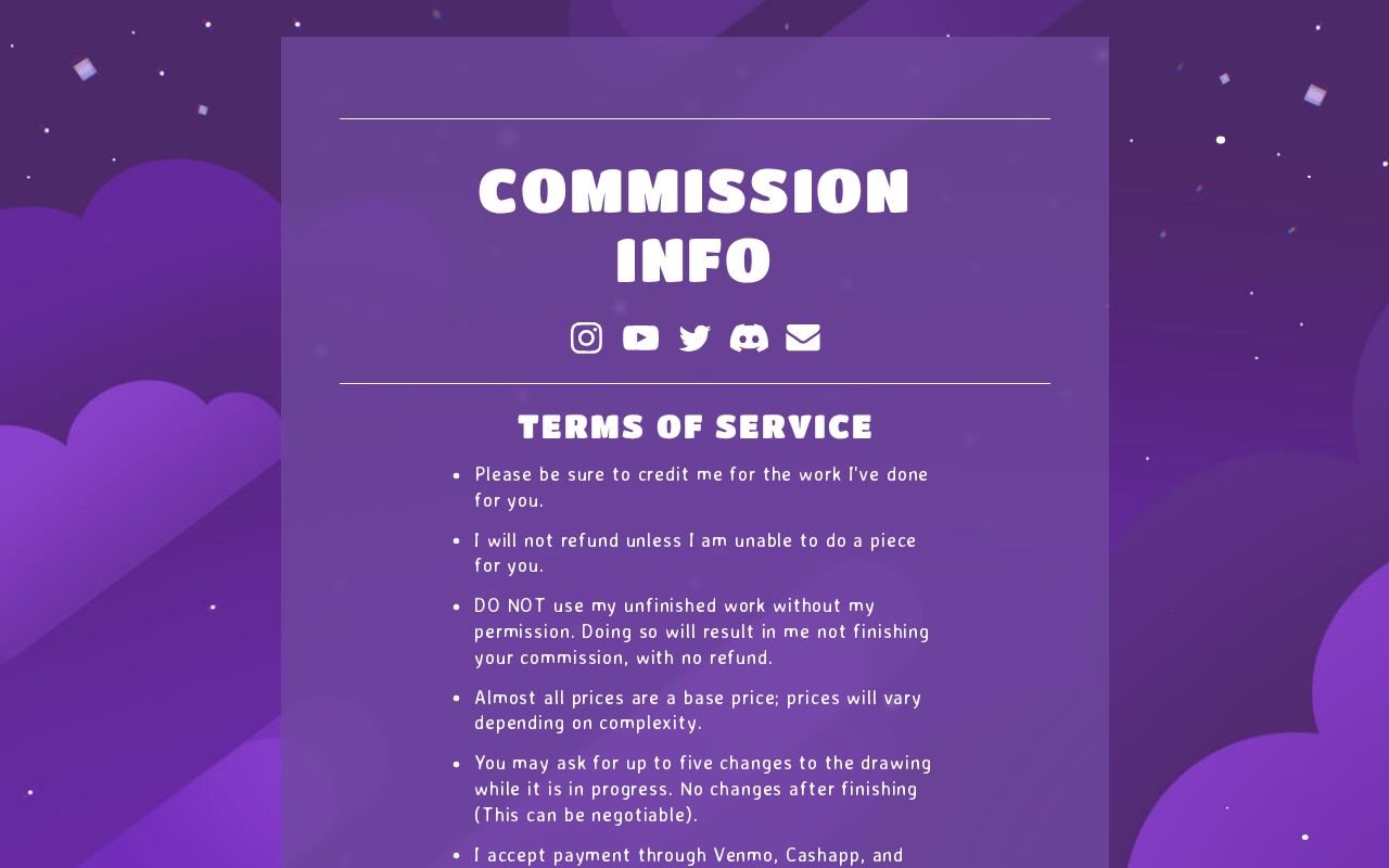 Constelli's Commissions